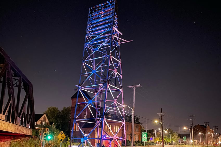 Lighting Architecture Can Enhance A Retired Tower